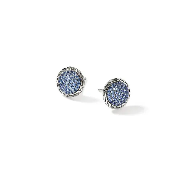 John Hardy Jh Essential Pavé Stud Earring - Sterling Silver