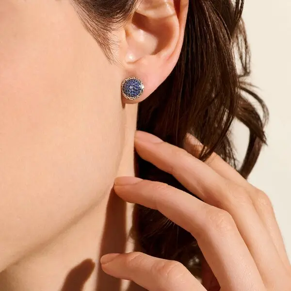 John Hardy Jh Essential Pavé Stud Earring - Sterling Silver