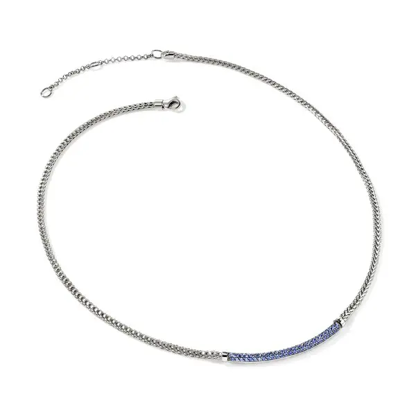 John Hardy Essential Pave Gemstones Necklace - Sterling Silver