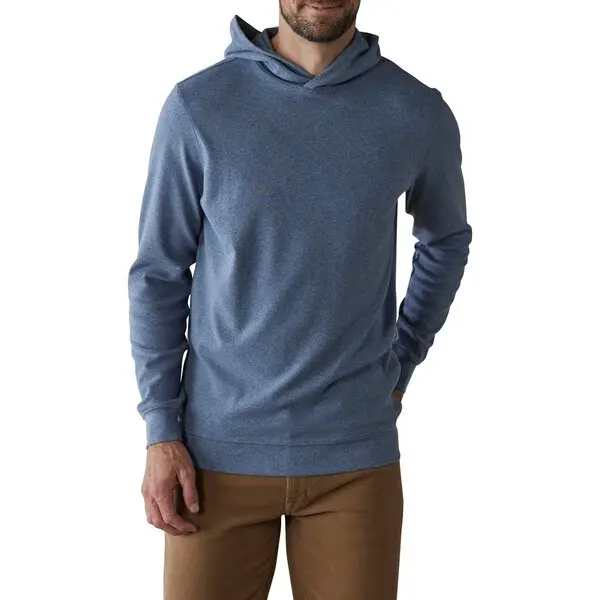 THE NORMAL BRAND Puremeso Essential Hoodie - Slate Blue