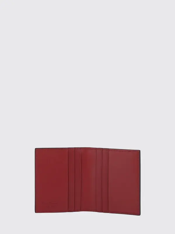 FERRAGAMO Gancini Embossed Calfskin Leather Bifold Card Holder
