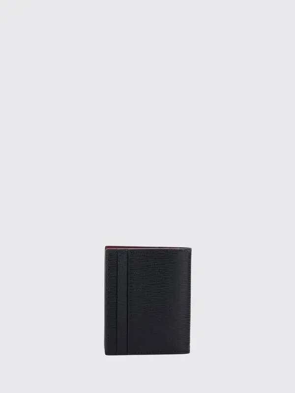 FERRAGAMO Gancini Embossed Calfskin Leather Bifold Card Holder