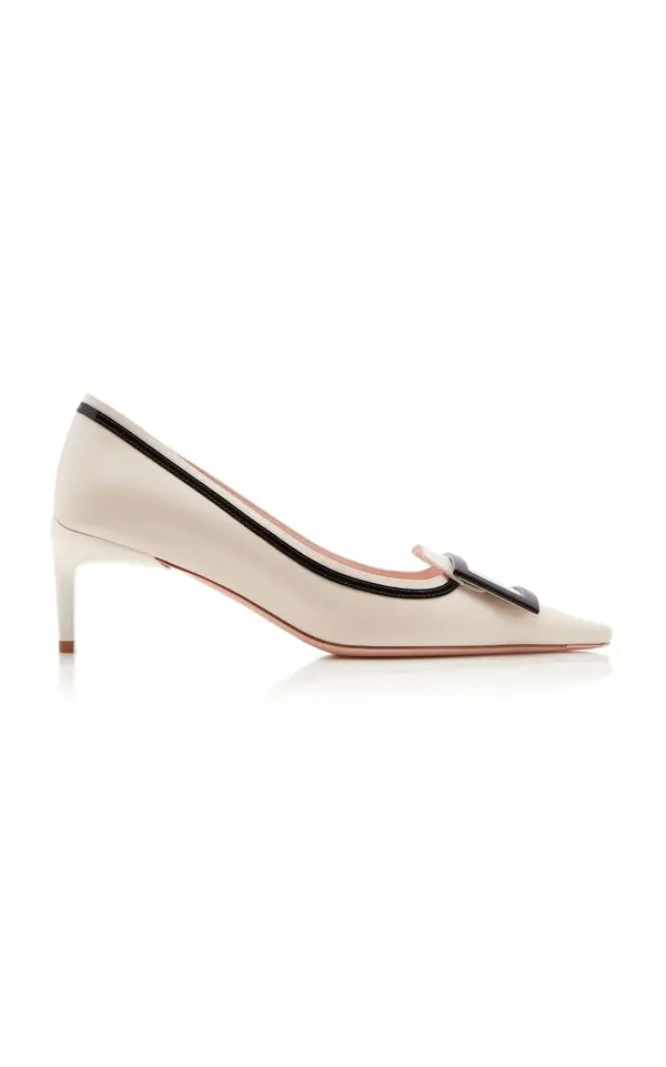 ROGER VIVIER Decollete Leather Pumps - White