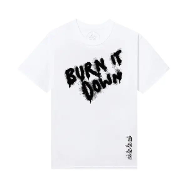 ANTI SOCIAL SOCIAL CLUB X 2 Tone Burn It Down Tee - White