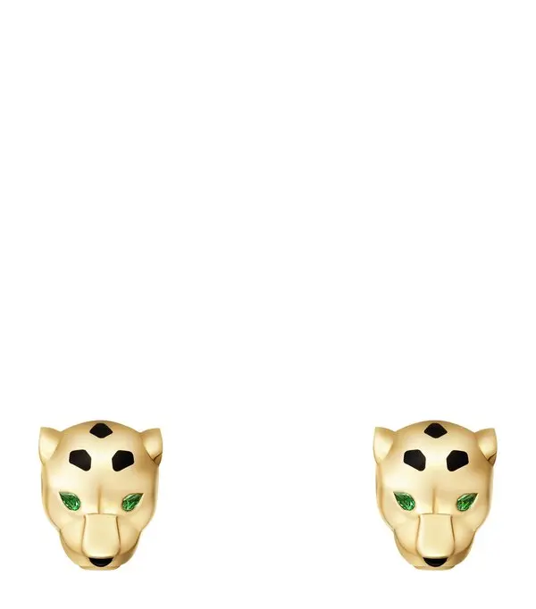 Cartier Yellow Panthère De Stud Earrings - Gold