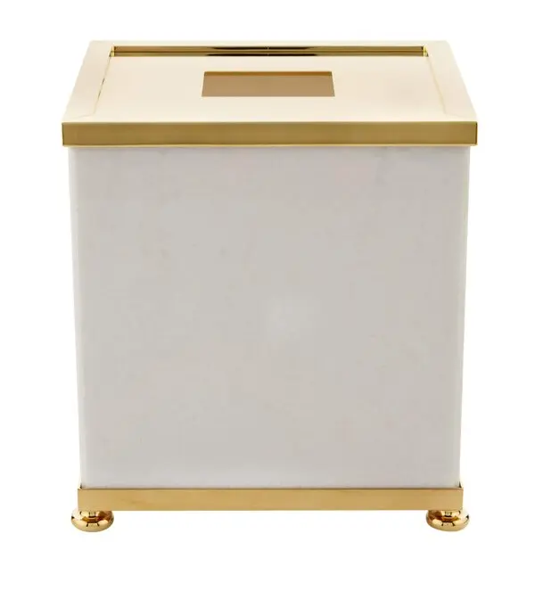 ZODIAC Marble Tissue Box - White