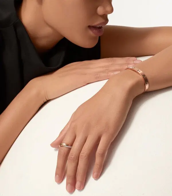 Cartier Brushed And Diamond Love Bangle