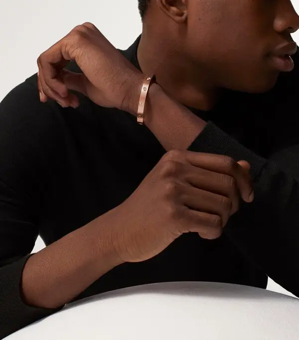 Cartier Brushed And Diamond Love Bangle