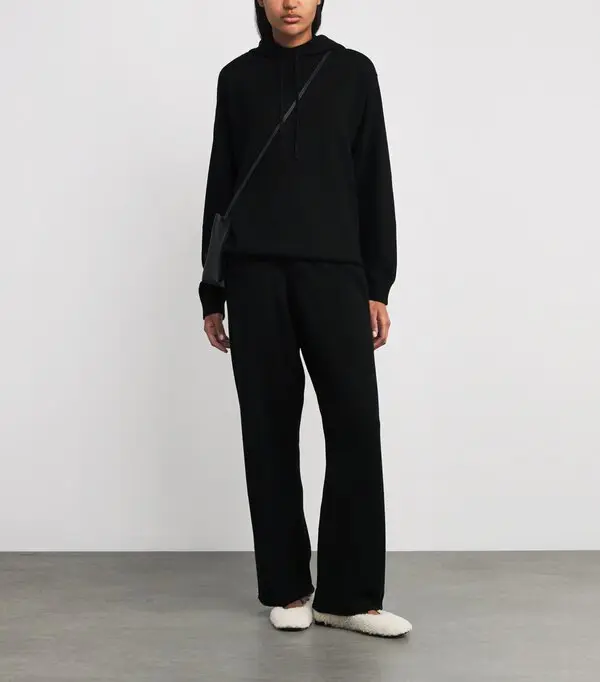 Harrods Cashmere Hoodie - Black