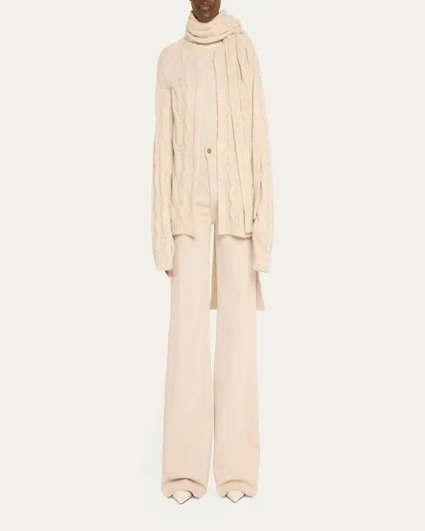Ramy Brook Agnes Cable-knit Sweater