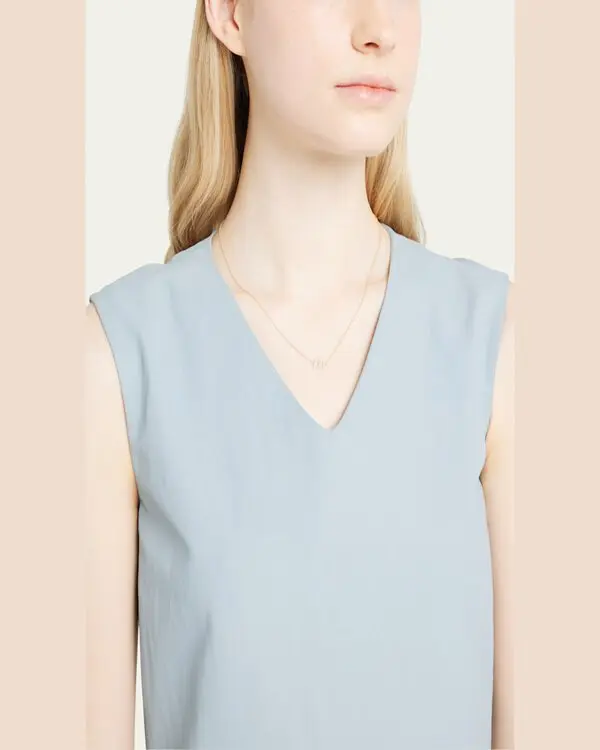 ZOE LEV Diamond Initial Necklace