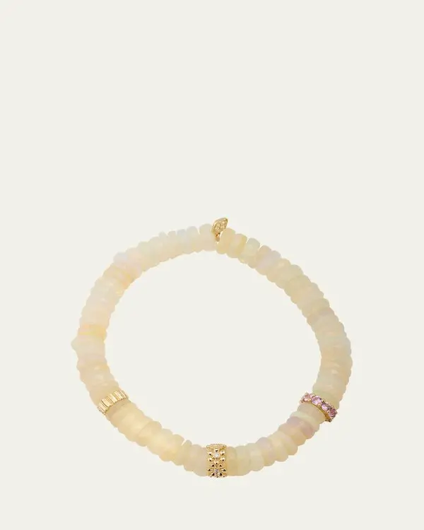 SYDNEY EVAN Cocktail Daisy Rondelle Beaded Bracelet - Multicolor