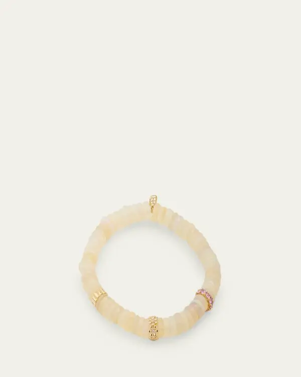 SYDNEY EVAN Cocktail Daisy Rondelle Beaded Bracelet