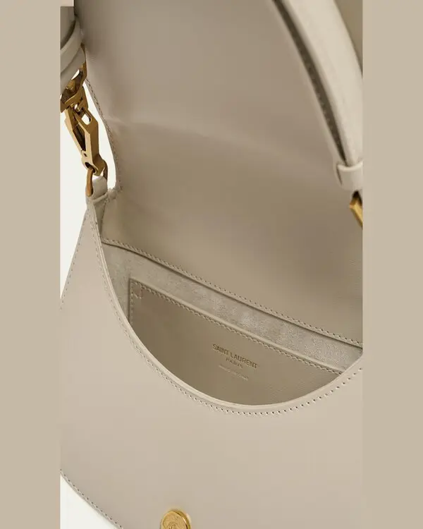 Saint Laurent Voltaire Top-handle Bag In Smooth Leather - Nero