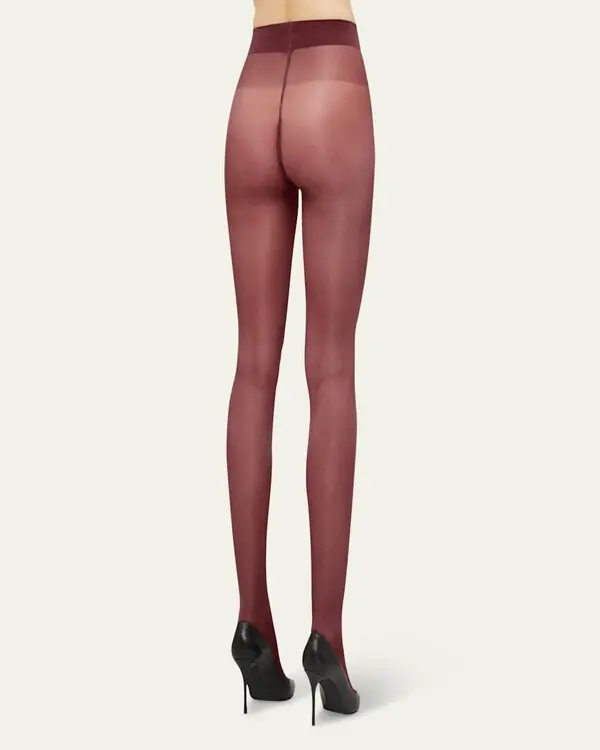Wolford Satin Touch Shimmer Tights - Navy