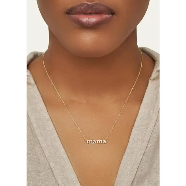 JENNIFER MEYER 18k Diamond Mama Pendant Necklace