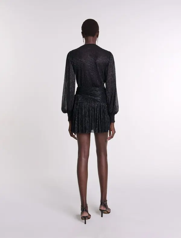 Maje Short Lamé Dress