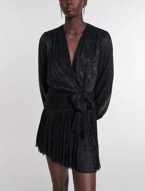 Maje Short Lamé Dress