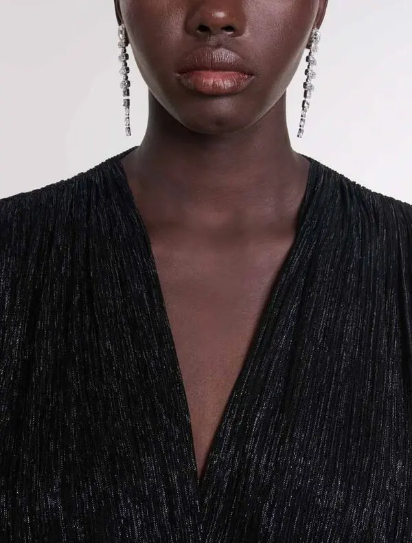Maje Short Lamé Dress