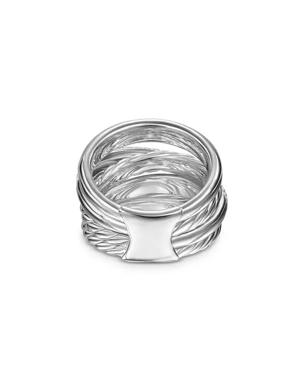 David Yurman Crossover Five-row Ring - Silver