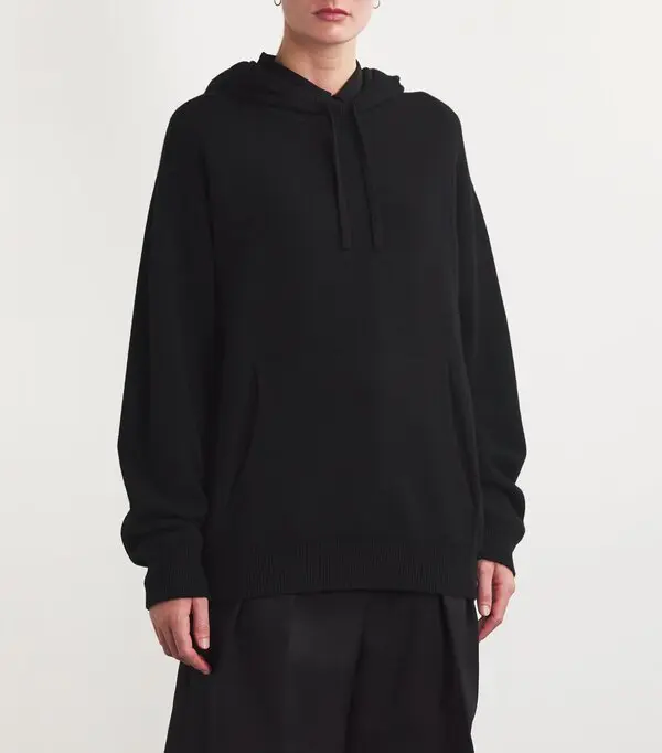 Harrods Cashmere Hoodie - Black