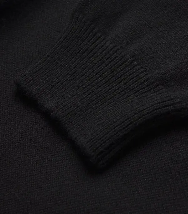 Harrods Cashmere Hoodie - Black