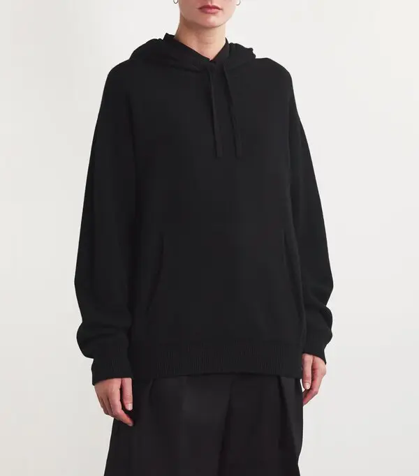 Harrods Cashmere Hoodie - Black