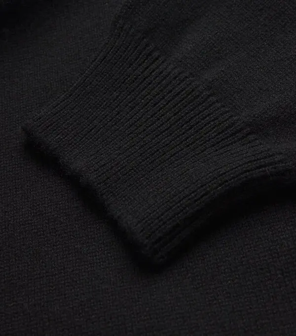 Harrods Cashmere Hoodie - Black