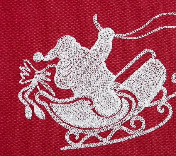 DESIGN IMPORTS Santa's Sleigh Table Throw 50x50