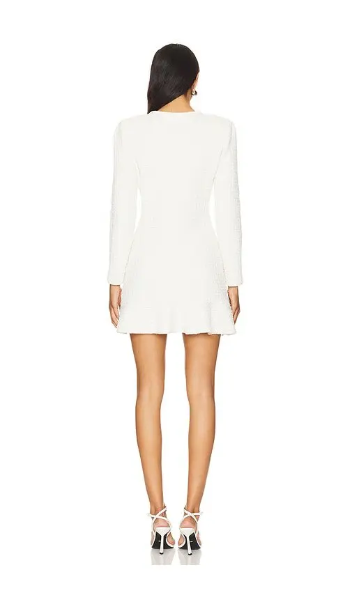 white christmas dresses Buttoned Knit Mini Dress main image 0
