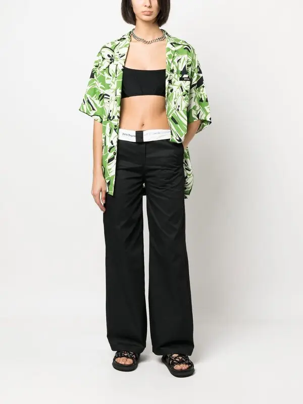 Palm Angels Flare Leg Trousers