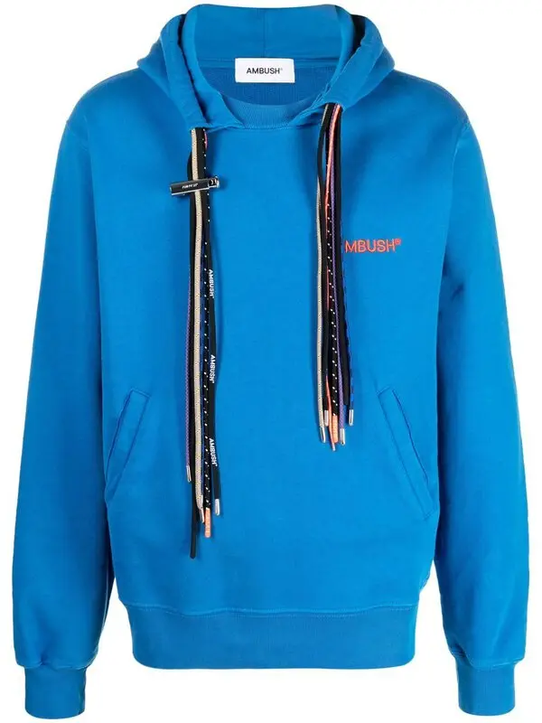 AMBUSH Logo Cotton Hoodie - Blue