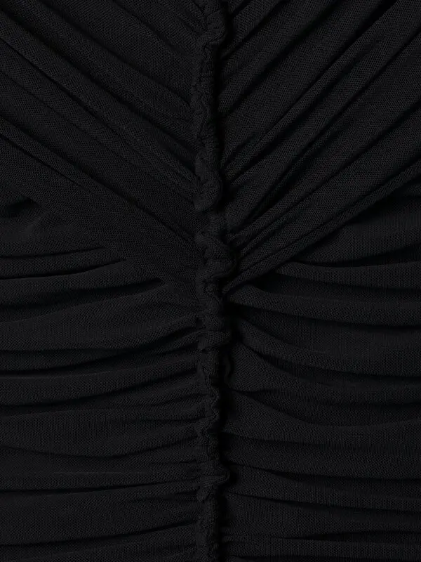 AZ FACTORY BY ESTER MANAS Ruched Off-shoulder Mini Dress