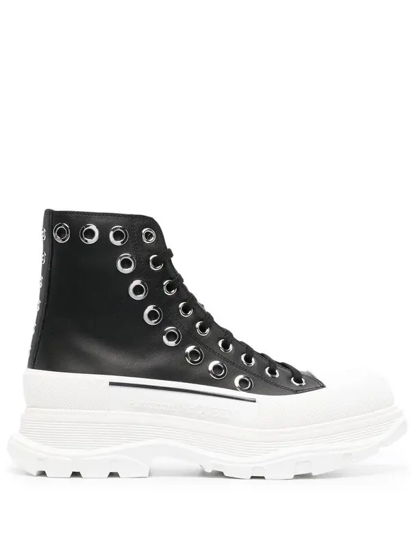 Alexander McQueen Tread Slick Ankle Boots - Black