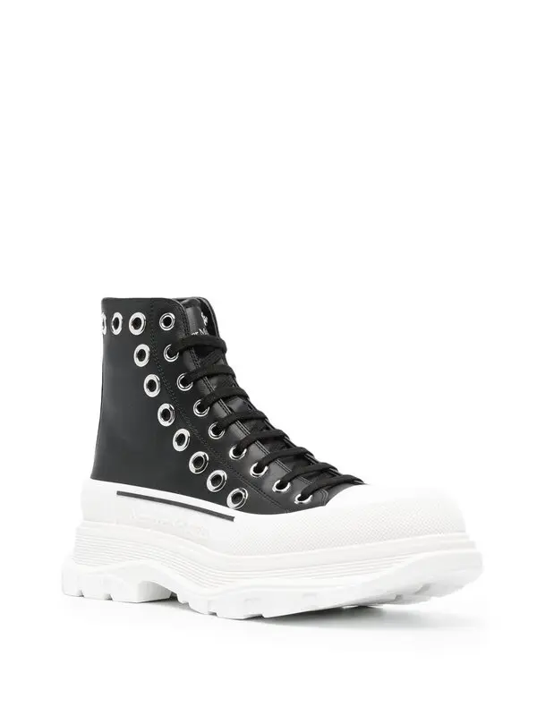 Alexander McQueen Tread Slick Ankle Boots - Black
