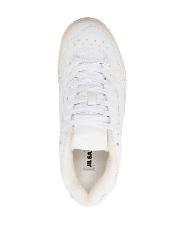 JIL SANDER Basket Low-top Sneakers - White