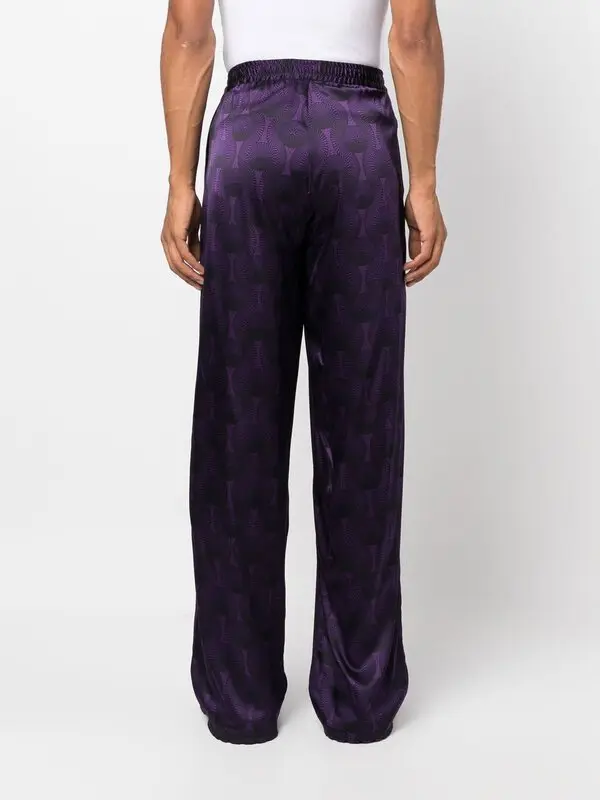 Ozwald Boateng Geometric Print Silk Trousers