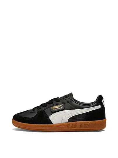 Pink Puma Palermo Leather Sneakers - Grey