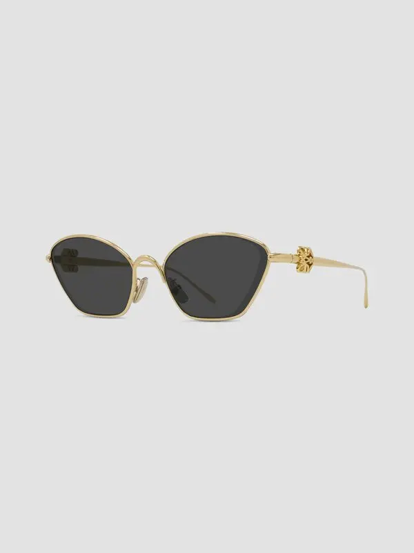 Loewe Anagram 57mm Cat-eye Sunglasses - Gold Black