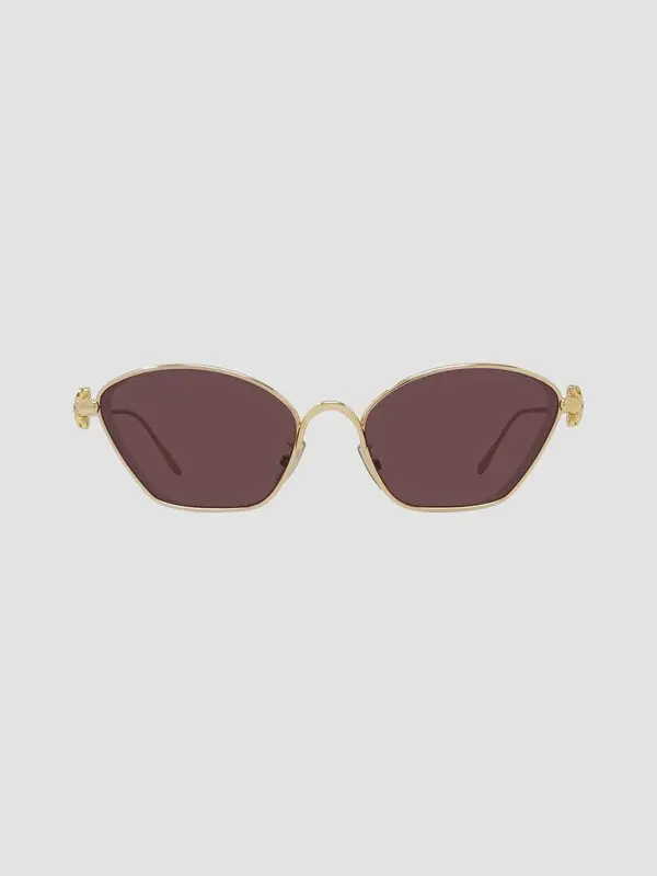 Loewe Anagram 57mm Cat-eye Sunglasses - Gold Violet