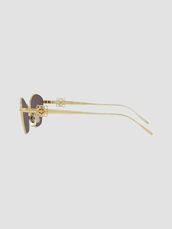 Loewe Anagram 57mm Cat-eye Sunglasses - Gold Violet