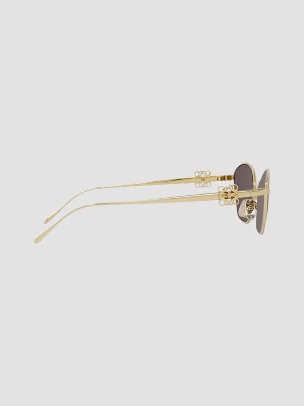 Loewe Anagram 57mm Cat-eye Sunglasses - Gold Violet