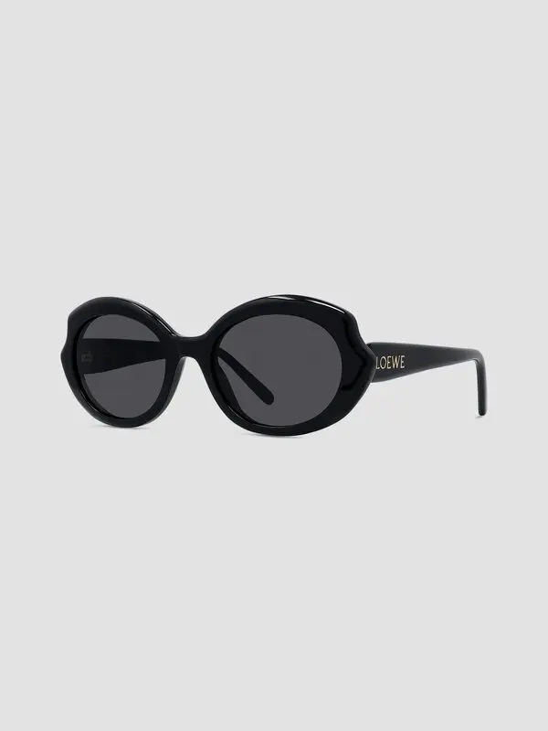Loewe Slim 54mm Geometric Sunglasses - Grey Black