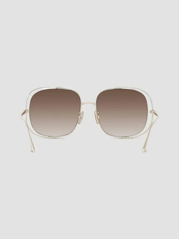Loewe Signature 57mm Rectangular Sunglasses