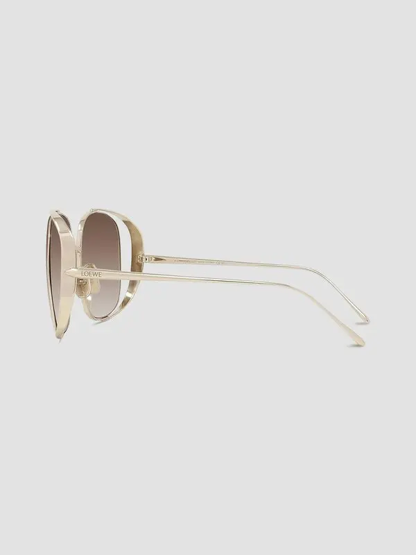 Loewe Signature 57mm Rectangular Sunglasses