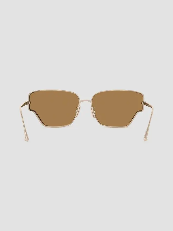 Loewe Signature 70mm Wrap Sunglasses - Brown Gold