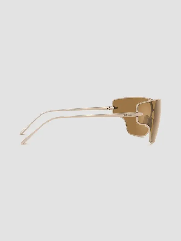 Loewe Signature 70mm Wrap Sunglasses - Brown Gold