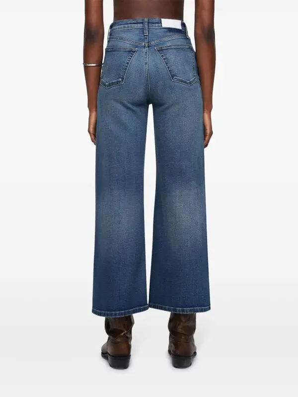 RE/DONE High-rise Wide-leg Jeans