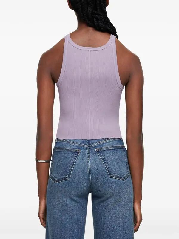 RE/DONE X Hanes Cropped Ribbed Tank Top