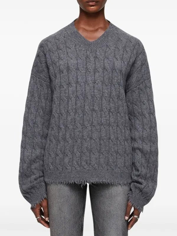 RE/DONE Cable-knit Cashmere Jumper